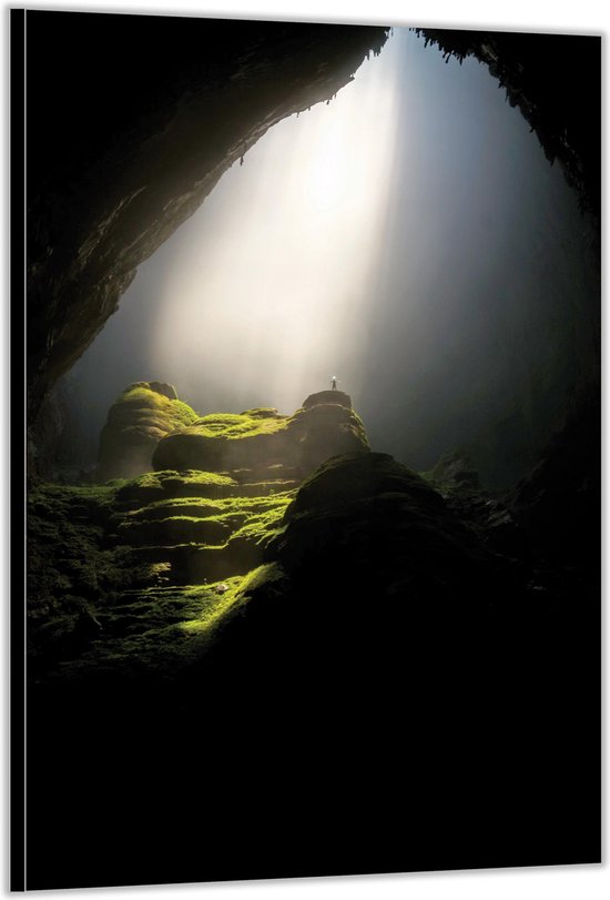 Dibond –Lichtinval in Rots – 100x150cm Foto op Aluminium (Wanddecoratie ...