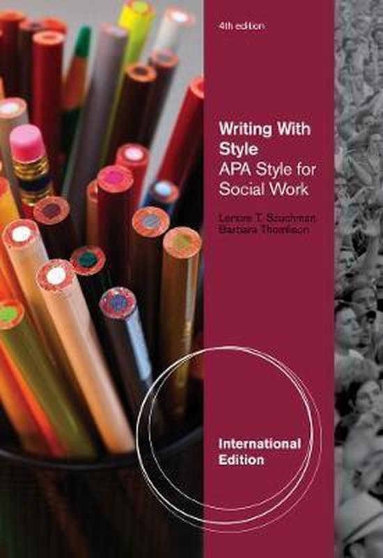 Writing With Style: APA Style for Social Work, International Edition ...