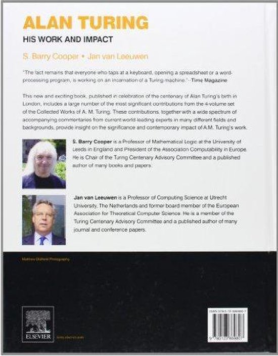 Alan Turing: His Work and Impact | 9780123869807 | S. Barry Cooper ...