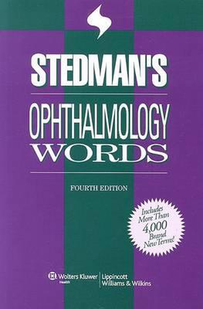 Stedman's Ophthalmology Words | 9780781781756 | J.L. Stedman | Boeken | bol