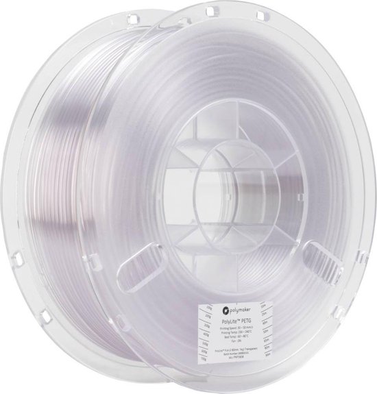 Polymaker PolyLite PETG Transparent 1kg 2.85mm | bol.com