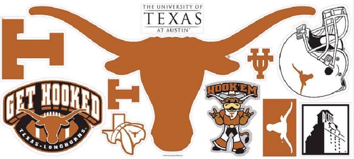 Texas Longhorns wand sticker | bol.com