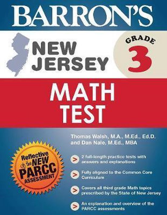 New Jersey Grade 3 Math Test | 9781438005621 | Thomas Walsh | Boeken ...