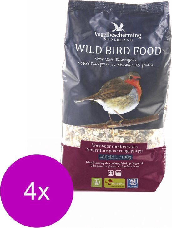Wildbird Strooivoer Roodborstjes - Voer - 4 x 1.5 l Vbn | bol.com