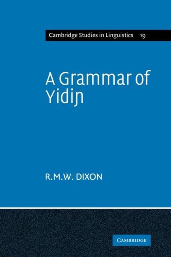 A Grammar of Yidin | 9780521142427 | R. M. W. Dixon | Boeken | bol