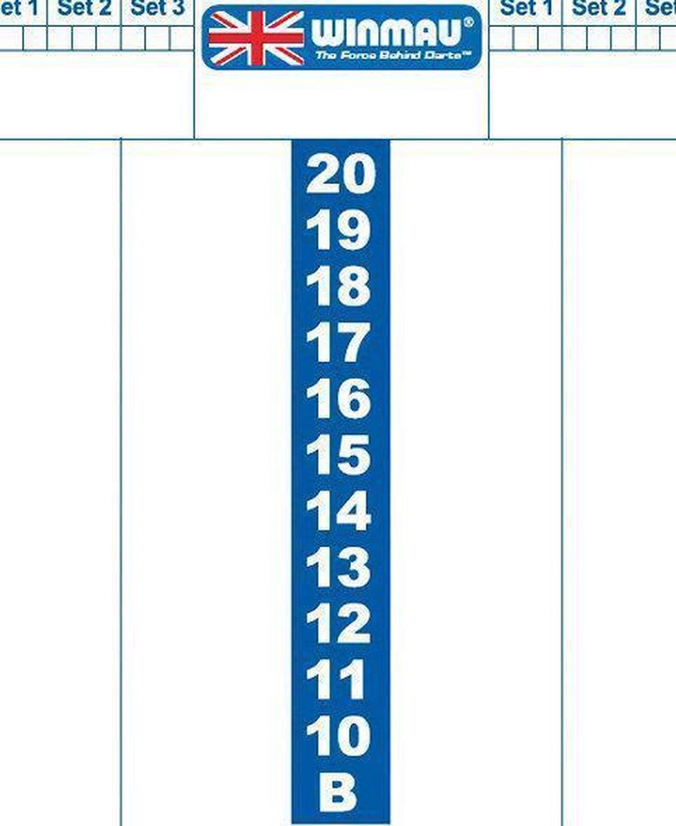 Winmau Darts Scorebord 40x30 - Whiteboard Scoreboard Darten - Scoreset ...