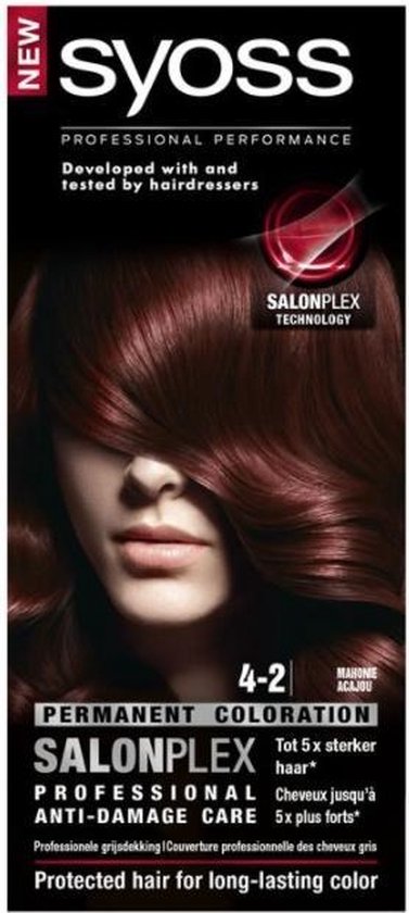 Syoss Color baseline 4-2 Mahonie - 1 stuk | bol