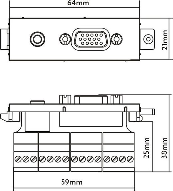 VISION Techconnect Modular AV Faceplate - LIFETIME WARRANTY - VGA and ...