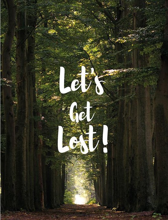 Let’s Get Lost print Poster - 30x40cm – WALLLL | bol.com
