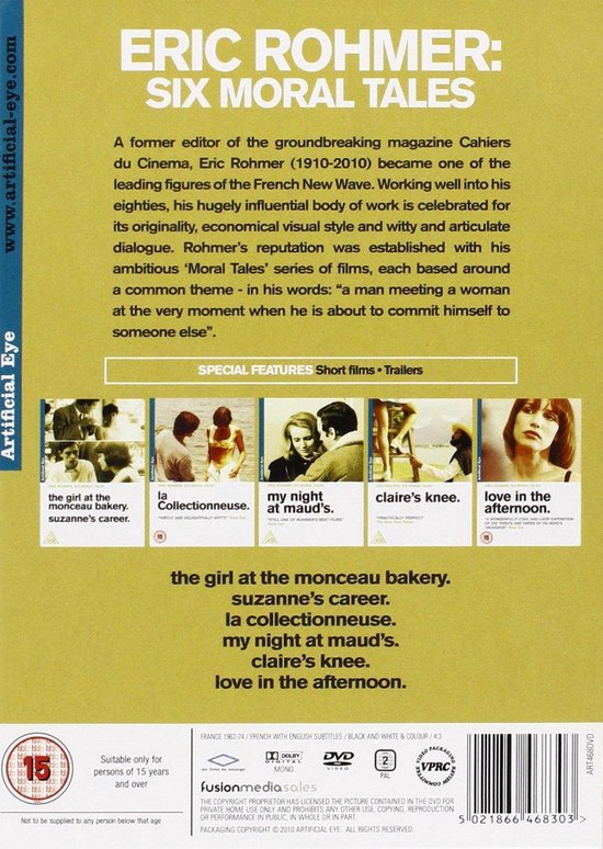 Eric Rohmer: Moral Tales (DVD) (Dvd) | Dvd's | bol.com