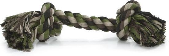 Beeztees Camouflage - Flostouw - 2 Knopen - Groen - 300 gram | bol
