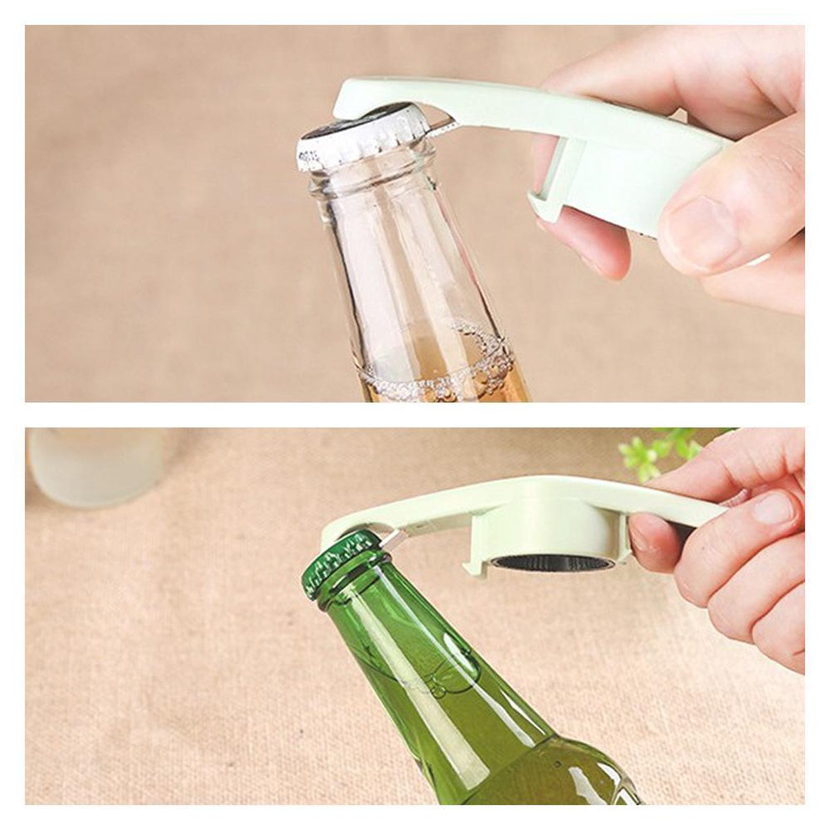 Multi opener - Flessenopener - Blikjes opener - Potten opener - Grip ...