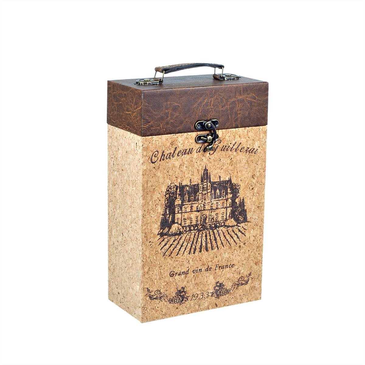 Wijnrek / Wijn geschenk box landelijk voor twee flessen wijn | bol