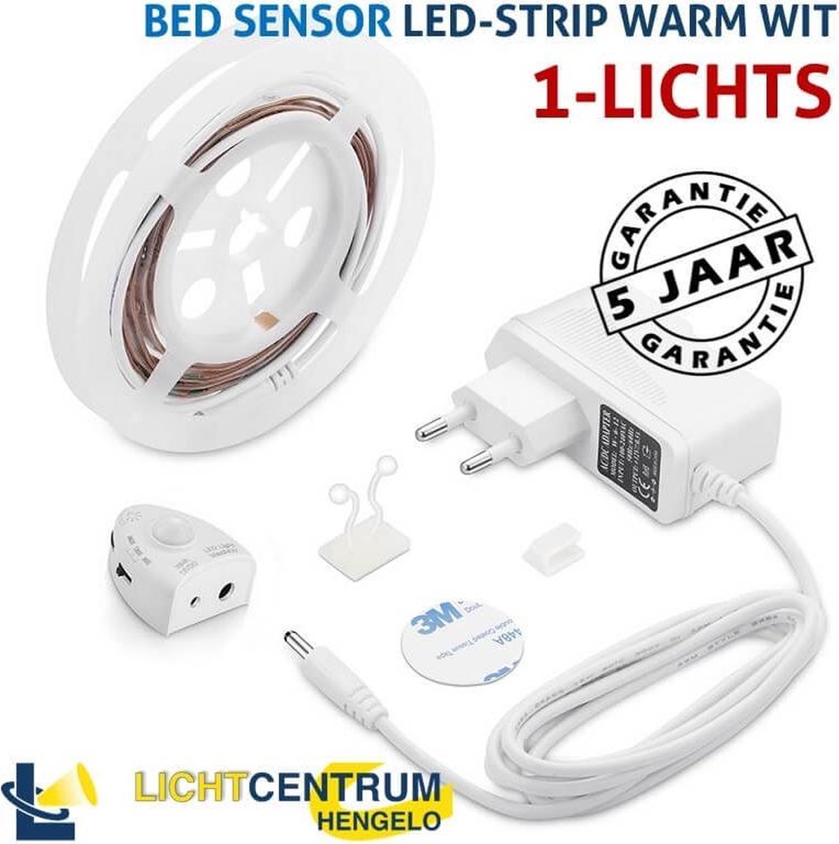 Kast / Bed LED-strip set 1x 1,2M met bewegingssensor warm wit | bol.com