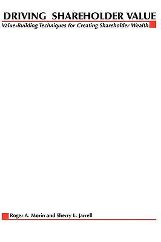 Driving Shareholder Value | 9780071590006 | Roger a Morin | Boeken | bol