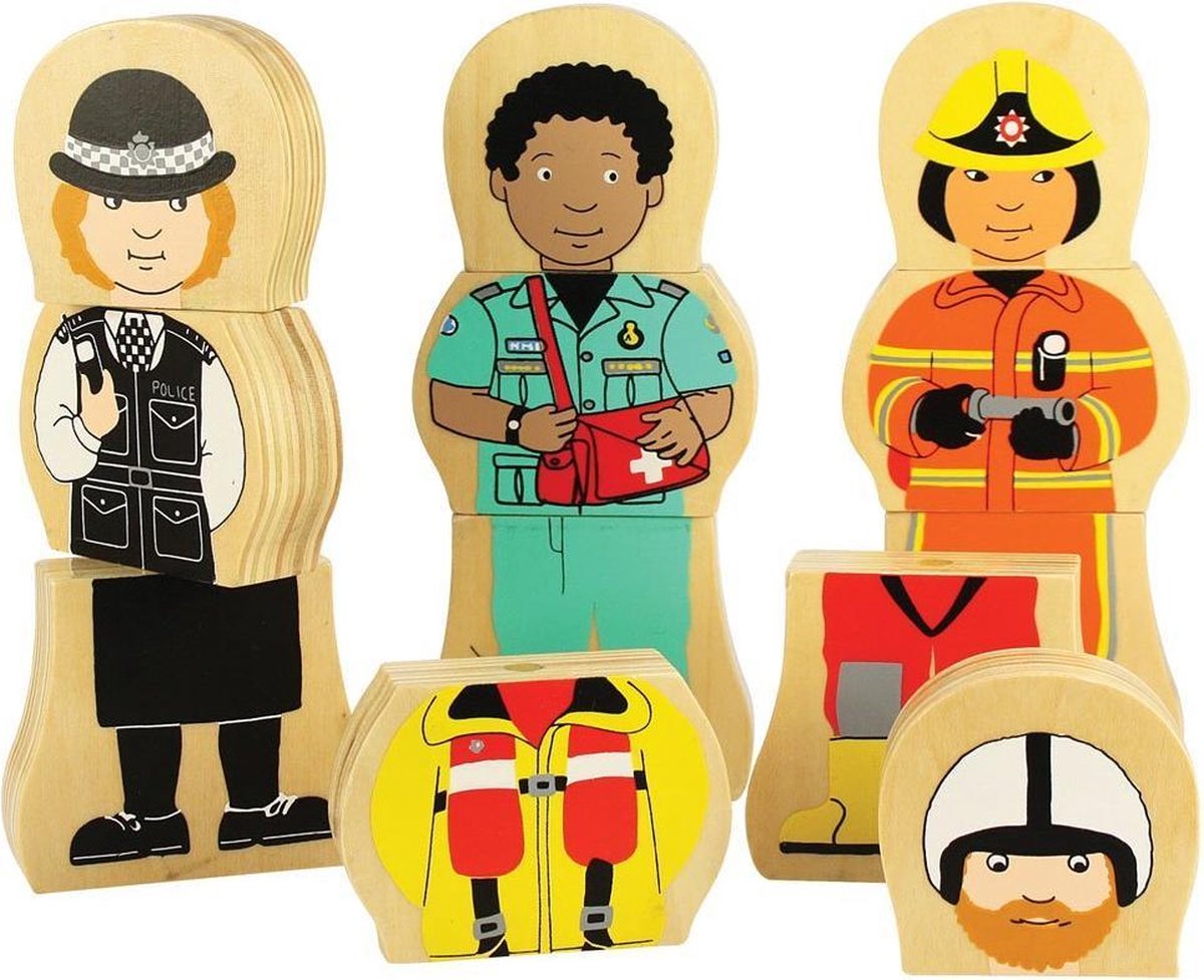 BigJigs People Who Help Us Magnetic Puzzle | Games | bol.com