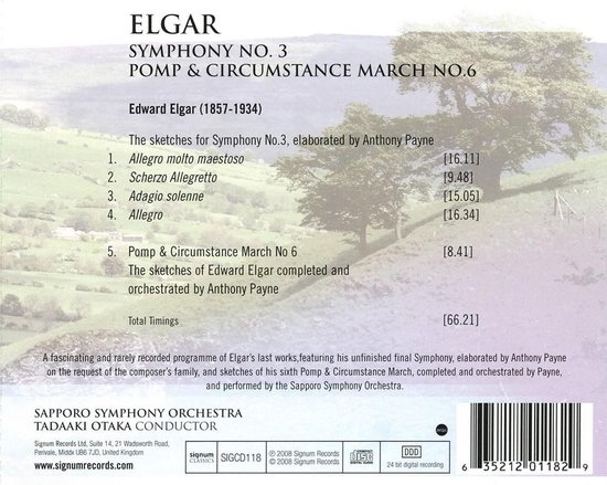 Pomp & Circumstance March 6, Sapporo Symphony Orchestra | CD (album) | Muziek | bol.com