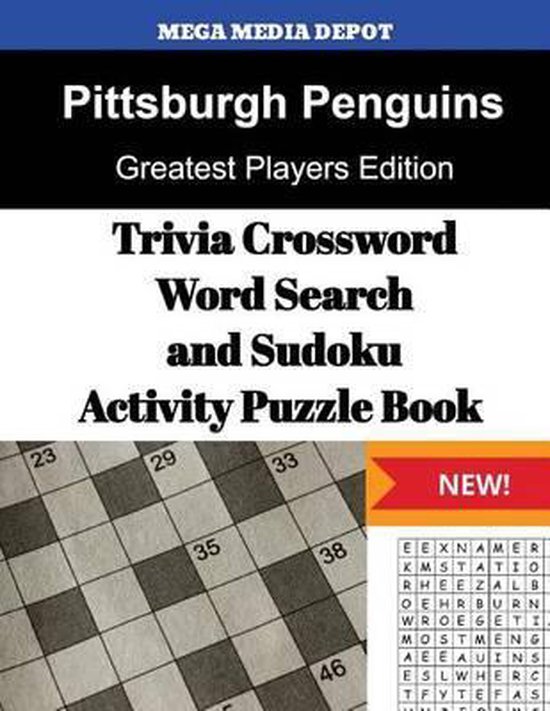 Pittsburgh Penguins Trivia Crossword, WordSearch and Sudoku Activity ...
