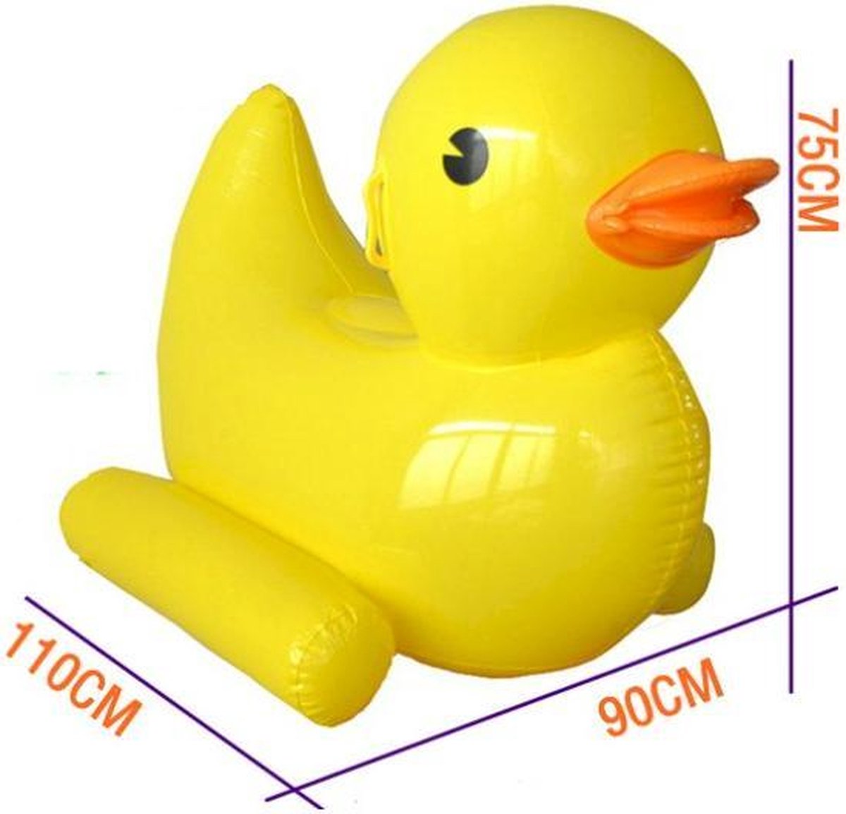 Opblaasbare badeend super groot met drijvers | bol.com