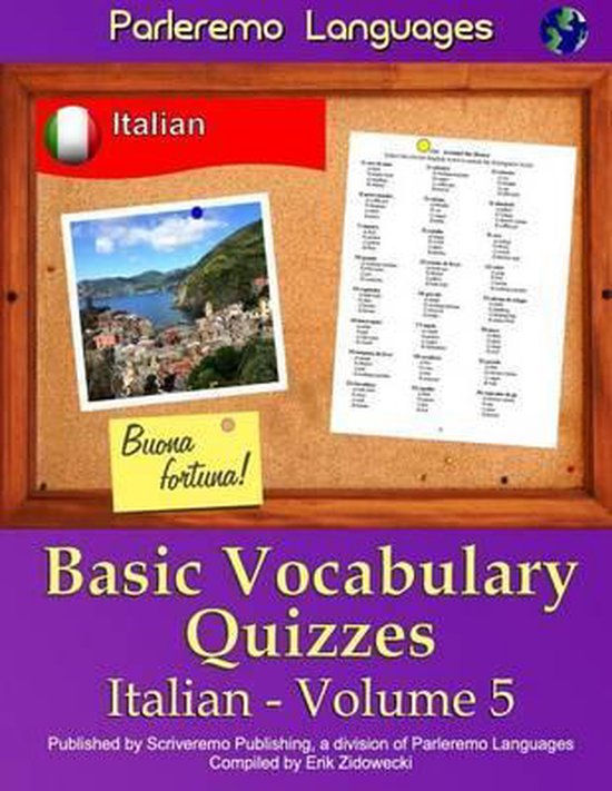 Parleremo Languages Basic Vocabulary Quizzes Italian - Volume 5 ...