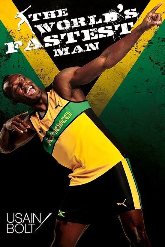 Reinders Poster Usain Bolt - Fastest Man - Poster - 61 × 91,5 cm - no ...