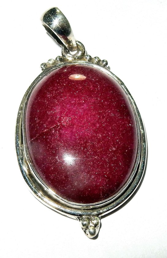 Zilveren Robijn Hanger | bol.com