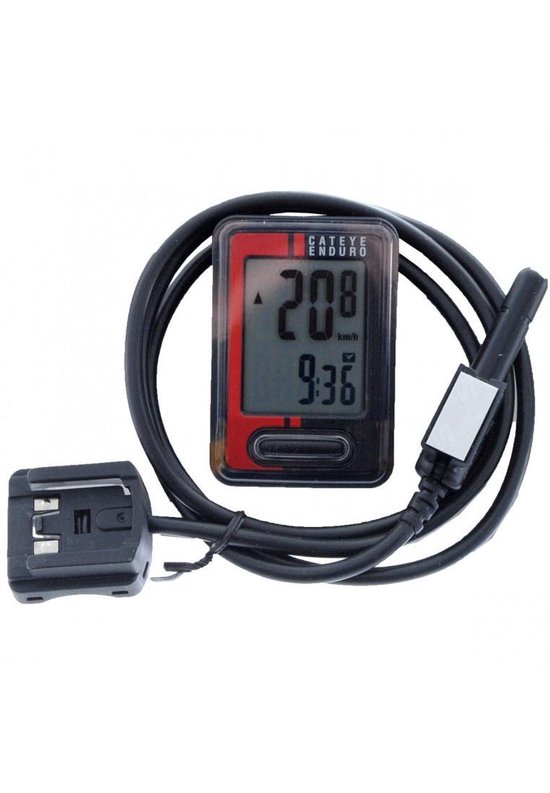 Cateye ED400 Enduro 8 - Fietscomputer - Bedraad - Off-Road - Rood/Zwart ...