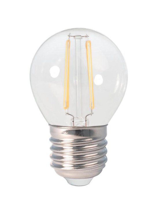 5 pièces LED plein verre Filament Ball lampe 240V 2.0W 200lm E27 P45 ...