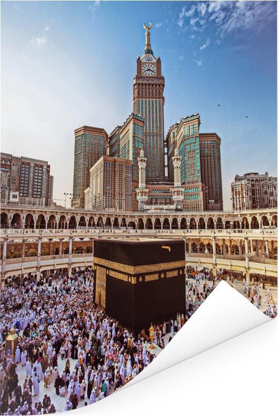 De heilige Kaäba van Mekka in Saoedi-Arabië Poster 80x120 cm - Foto ...