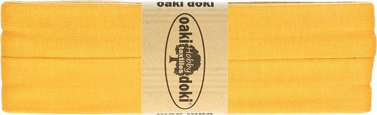 OAKI DOKI TRICOT DE LUXE JERSEY BIAISBAND GEEL 20MM X 3METER 711. | bol.com