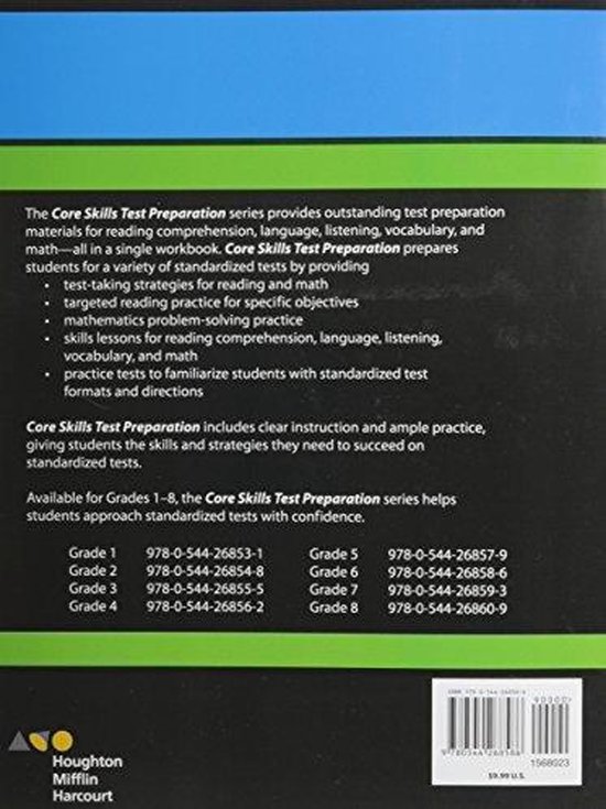 Steck-Vaughn Core Skills Test Preparation: Workbook Grade 6 ...