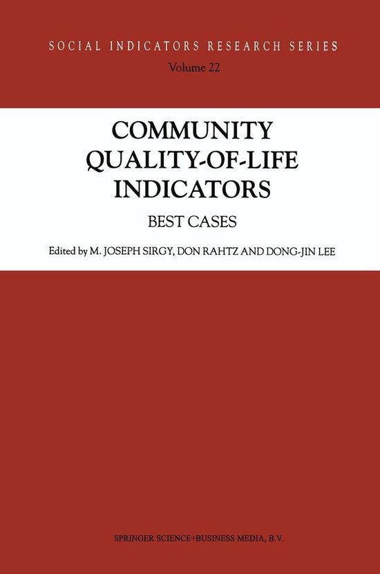Community Quality-of-Life Indicators (ebook), M. Joseph Sirgy ...