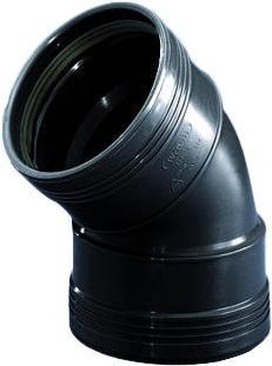 Bocht 45° 2 x Manchet Zwart 32mm | bol.com