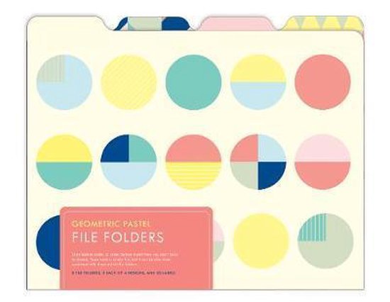 Geometric Pastel File Folder, Galison | 9780735343887 | Boeken | bol.com