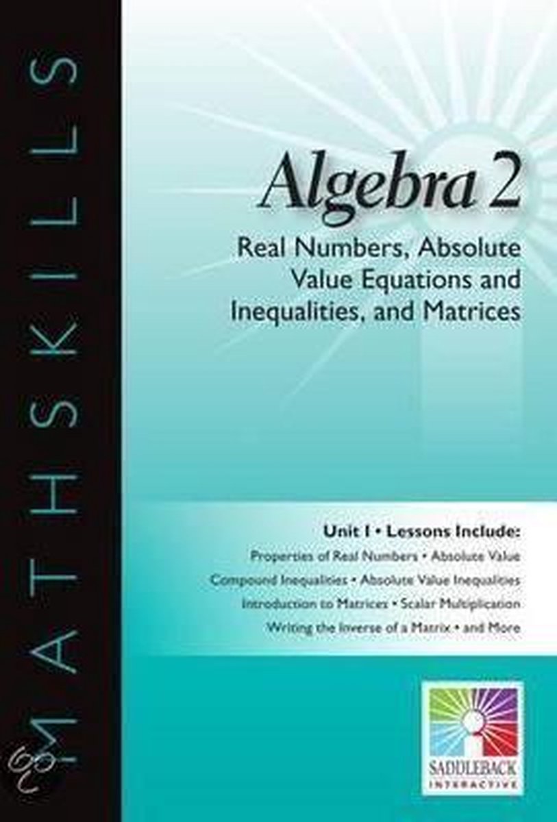 Algebra 2 Unit 1 Interactive Whiteboard: Real Numbers, Absolute Value ...