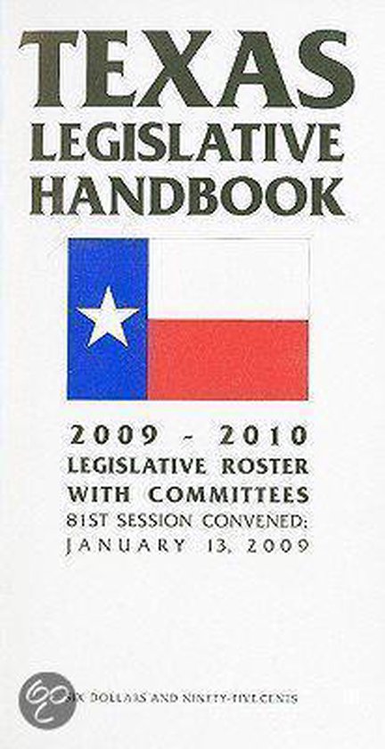 Texas Legislative Handbook | 9780934367592 | Boeken | bol