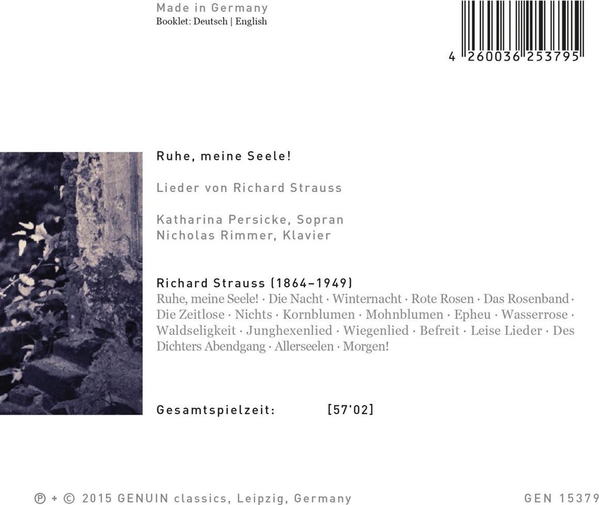 Ruhe, Meine Seele!, Nicholas Rimmer | CD (album) | Muziek | bol