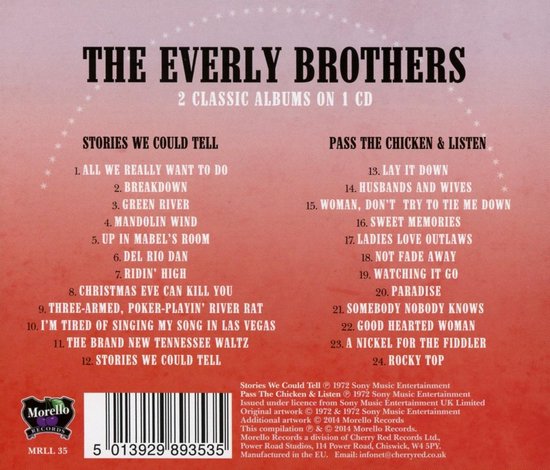 Pass The Chicken & Listen/stories We Could Tell, Everly Brothers ...