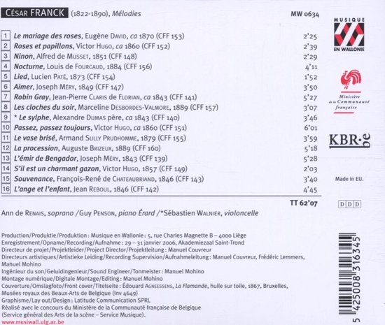 Ann de Renais & Guy Penson - Mélodies (CD), Ann de Renais & Guy Penson ...