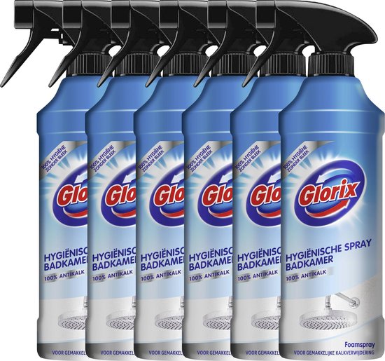 Glorix Hygiënische Badkamer Foamspray - 6 x 500 ml - Voordeelverpakking ...