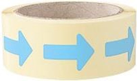 Beschrijfbare pijl stickers - zelfklevend papier - 35 x 25 mm - 500 ...