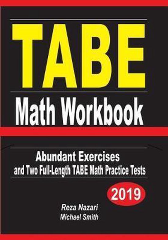 TABE Math Workbook | 9781795306485 | Reza Nazari | Boeken | bol
