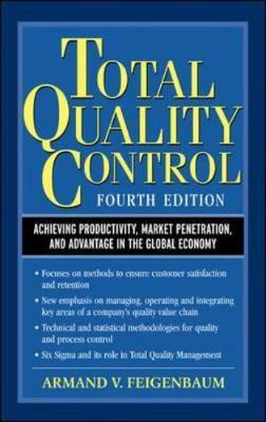 Total Quality Control, 4th Ed. | 9780070220034 | Armand V. Feigenbaum ...