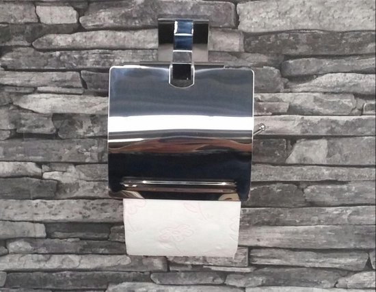 Chroom design wc rolhouder, toiletrolhouder | bol