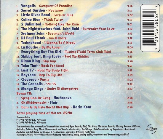 The Greatest Hits '95 vol. 2, various artists | CD (album) | Muziek ...