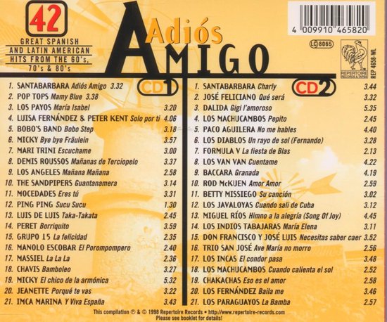 Adios Amigo, various artists | CD (album) | Muziek | bol