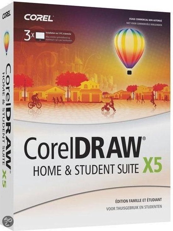 Corel Coreldraw Home & Student X5 - 3 licenties / WIN / Engels | bol.com