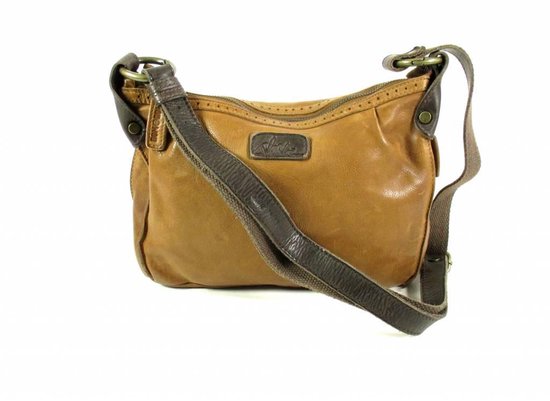 Wou-Wou Schoudertas baguette rits tas CHESTNUT | bol
