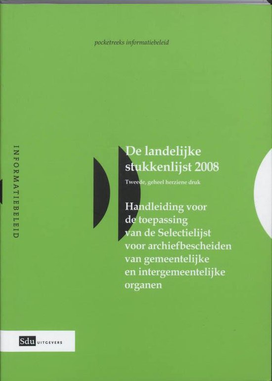 De landelijke stukkenlijst / 2008 + CD-ROM | 9789012128315 | Boeken ...