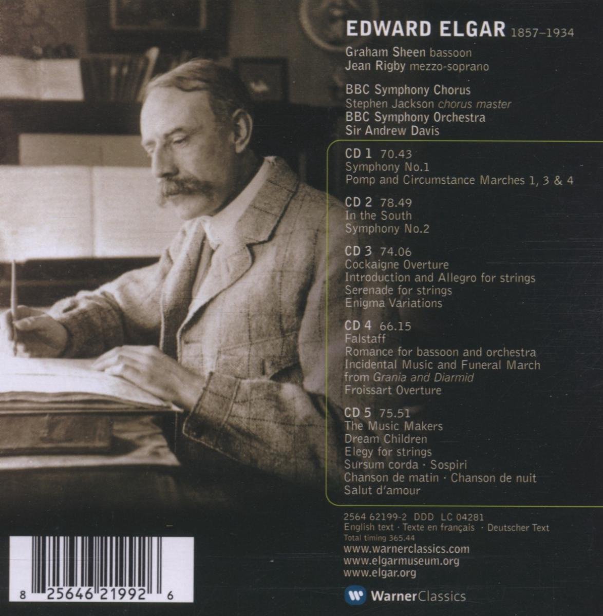 Elgar: Sym Nos 1 & 2 / Pomp & Circumstance, Andrew Davis | CD (album) | Muziek | bol.com